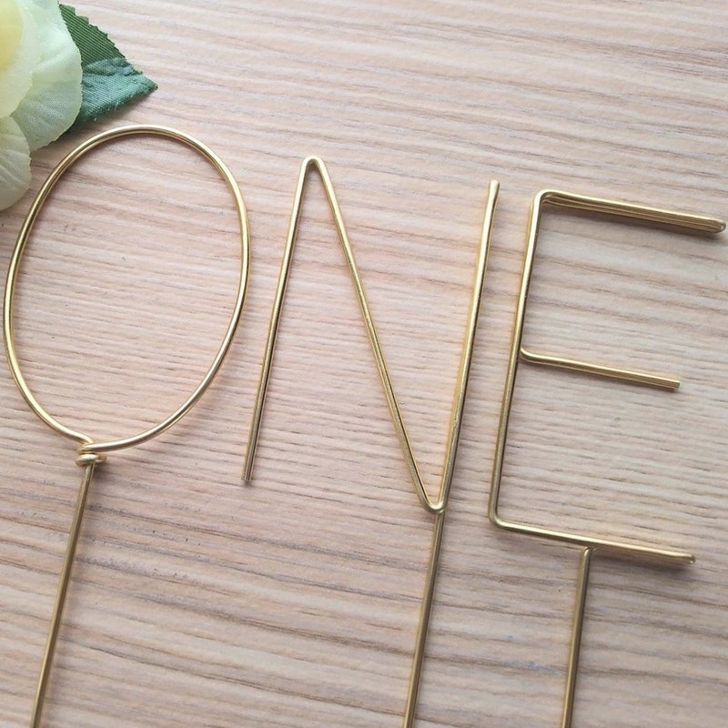 Gold Wild One Cake Topper - Etsy