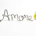 Amore Wire Wedding Cake Topper With Stem- Silver, Gold, Red, Black - Etsy