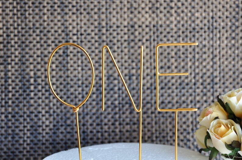 Number One or Two First Birthday Cake Topper Uno Dos 1st 2nd | Etsy