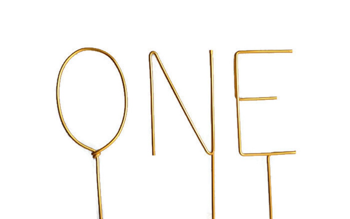 Number One or Two First Birthday Cake Topper Uno Dos 1st 2nd | Etsy