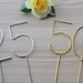 25th Anniversary/ Birthday Wire Number Cake Topper- Silver, Brown, Gold ...