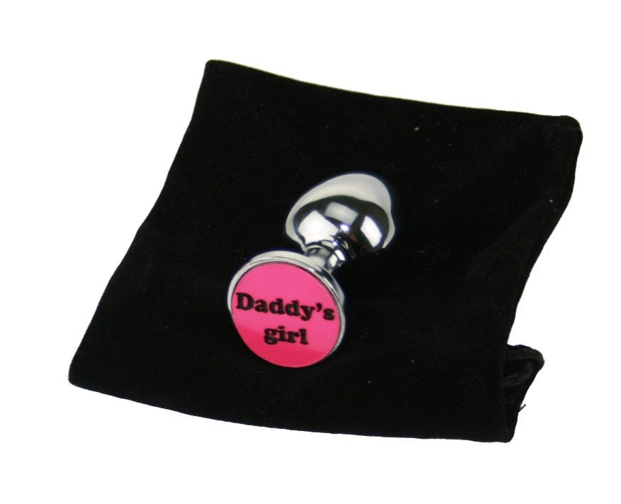 Daddys Girl Butt Plug Metal Butt Plug Bdsm Daddys Etsy
