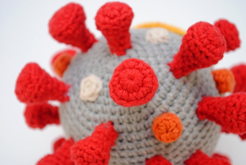 Crochet PATTERN virus amigurumi microbe pdf pattern - Etsy España
