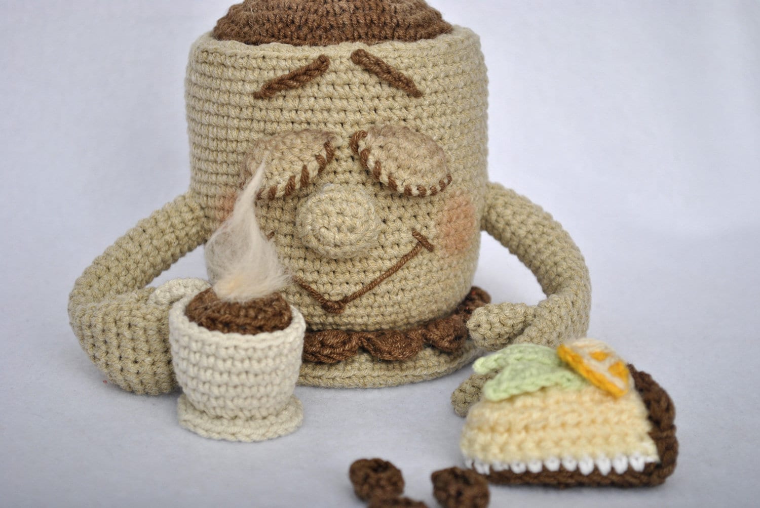 Crochet PATTERN Double Coffee - Amigurumi Crocheted Coffee Cup - Coffee ...