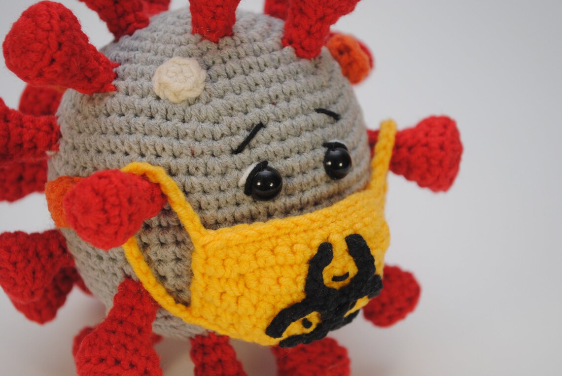 Crochet PATTERN virus amigurumi microbe pdf pattern | Etsy