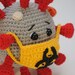 Crochet PATTERN Virus Amigurumi Microbe Pdf Pattern Bacteria Crocheted ...