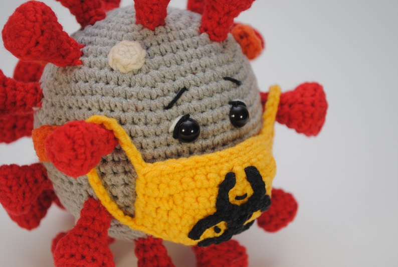 Crochet PATTERN Virus - Amigurumi Microbe - Pdf Pattern Bacteria ...