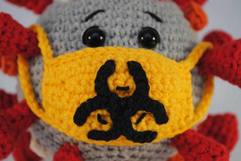 Crochet PATTERN Virus - Amigurumi Microbe - Pdf Pattern Bacteria ...