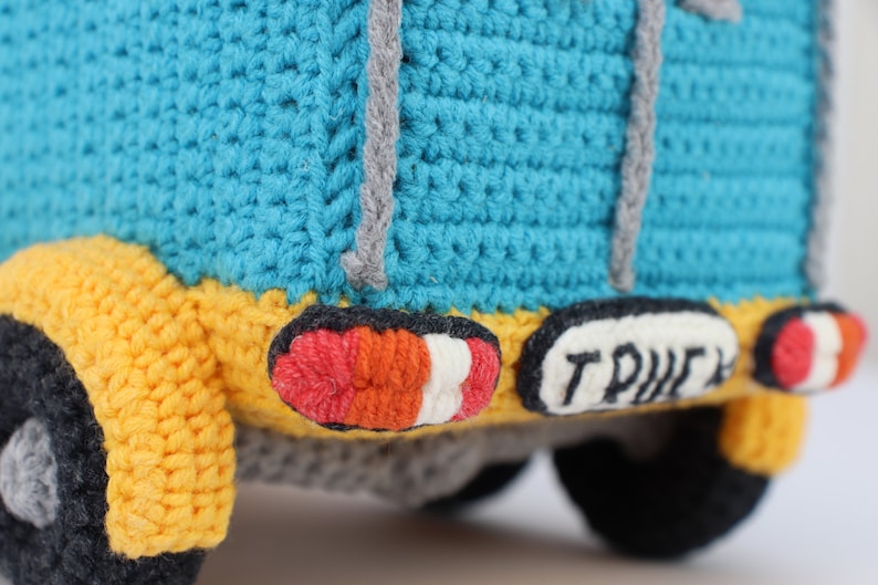 Crochet Pattern Truck - Crochet Automobile - Pattern Auto - Crochet ...