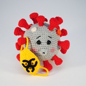 Crochet PATTERN Virus - Amigurumi Microbe - Pdf Pattern Bacteria ...