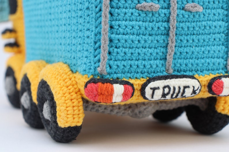 Crochet Pattern Truck - Crochet Automobile - Pattern Auto - Crochet ...