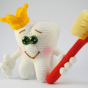 Crochet PATTERN Tooth - Crocheted Tooth PDF Pattern - Amigurumi Tooth ...