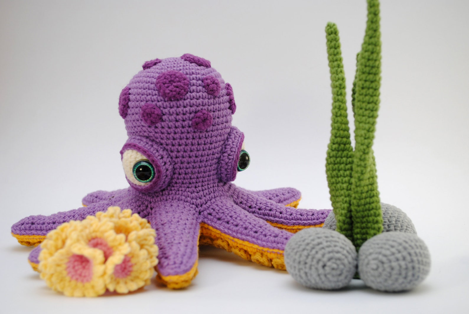Crochet PATTERN Octopus - Sea Animal Pattern - Amigurumi Crocheted ...