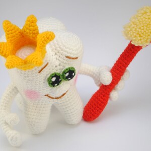 Crochet PATTERN Tooth - Crocheted Tooth PDF Pattern - Amigurumi Tooth ...