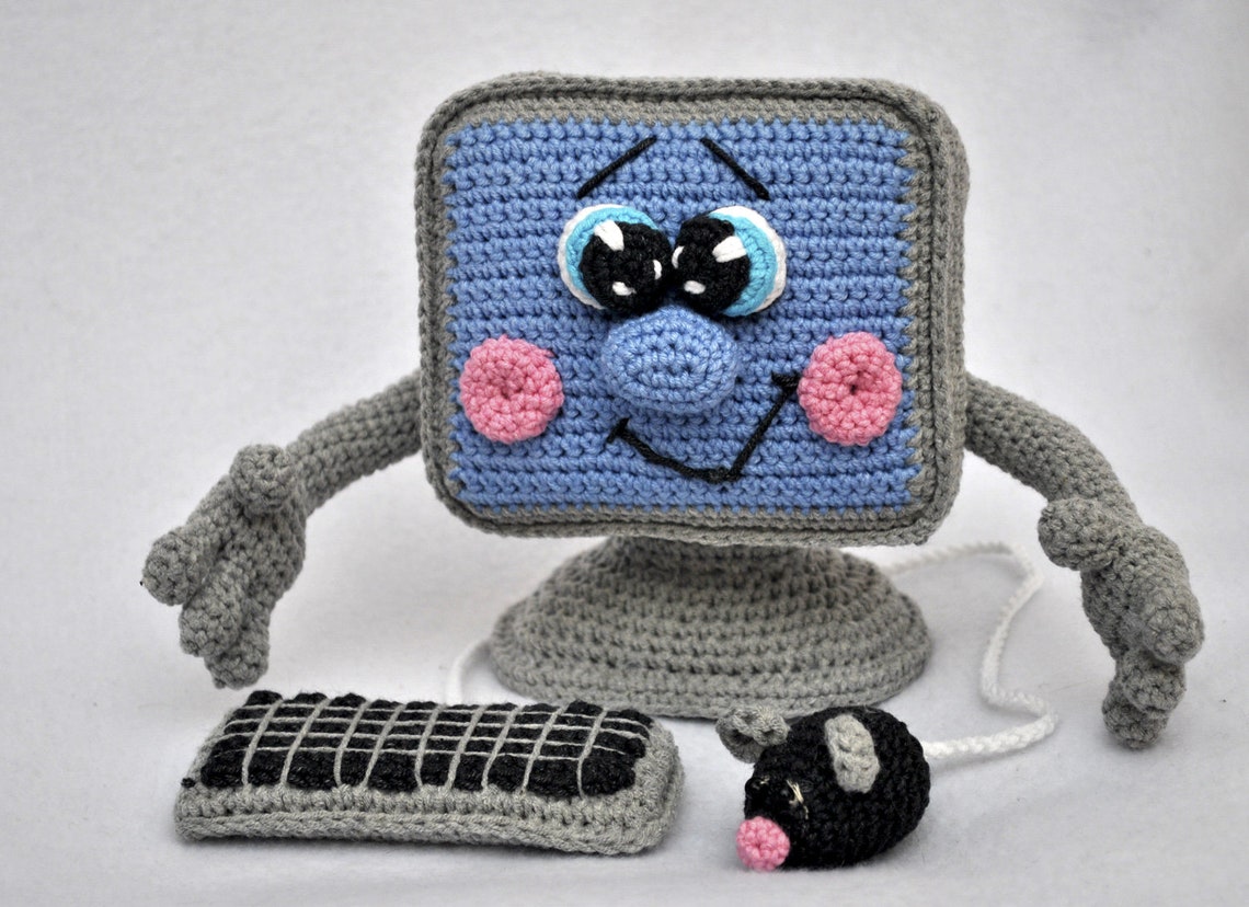 Crochet PATTERN Computer Amigurumi Computer Crocheted | Etsy