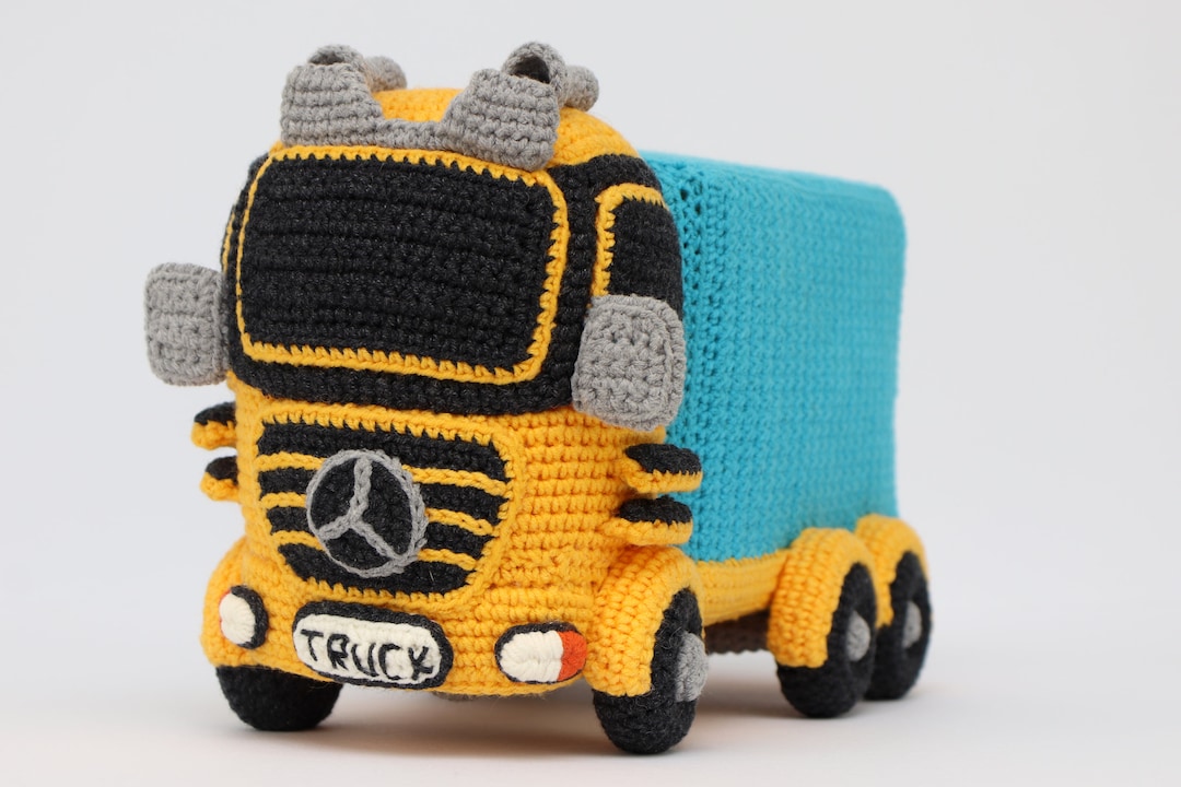 Crochet Pattern Truck - Crochet Automobile - Pattern Auto - Crochet ...