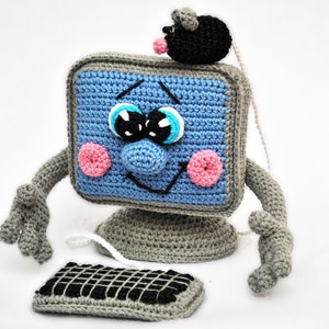 Crochet PATTERN Computer - Amigurumi Computer - Crocheted Miniature Pc ...