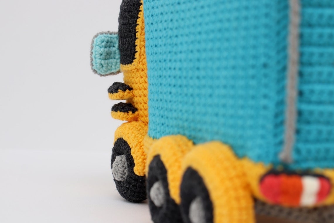Crochet Pattern Truck - Crochet Automobile - Pattern Auto - Crochet ...