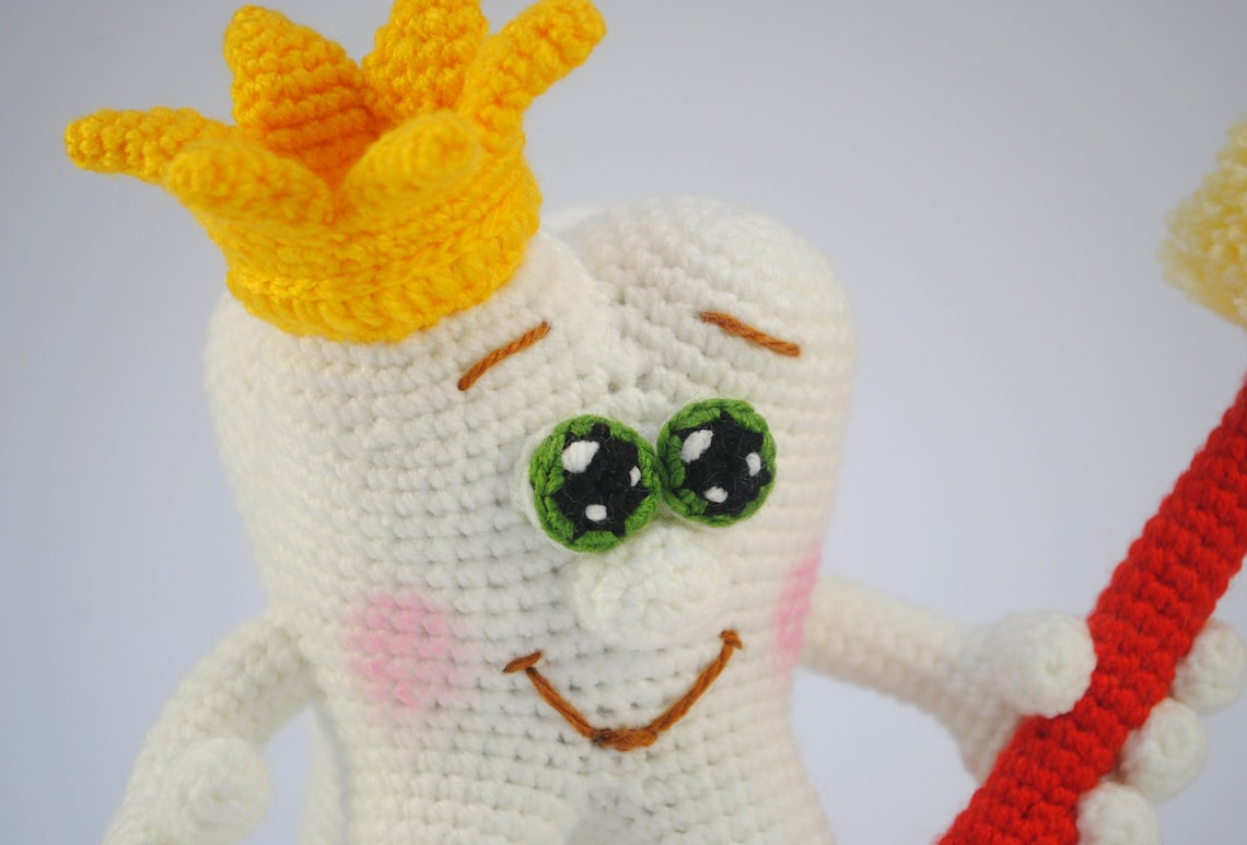 Crochet PATTERN Tooth Crocheted Tooth PDF Pattern - Etsy