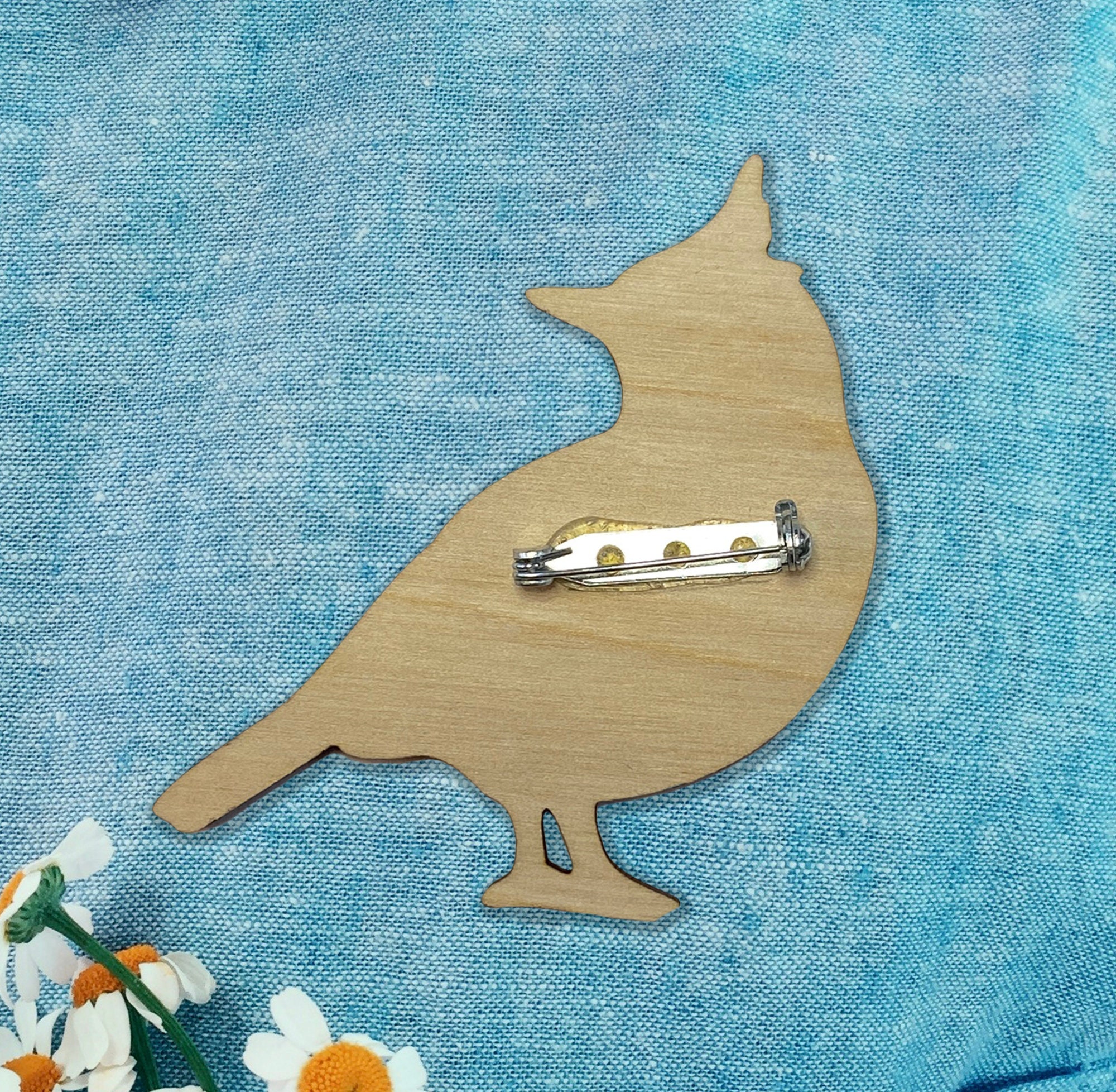 Lark Contra Dancing Pin, Name Tag, Laser Cut Wood, Personalize - Etsy