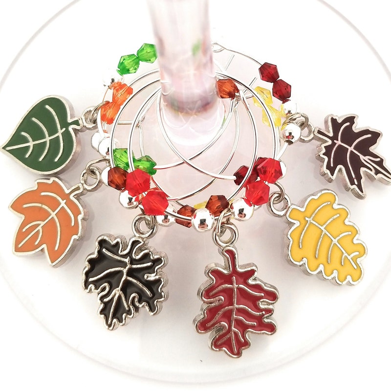 Acrylic Leaf Charms - Etsy