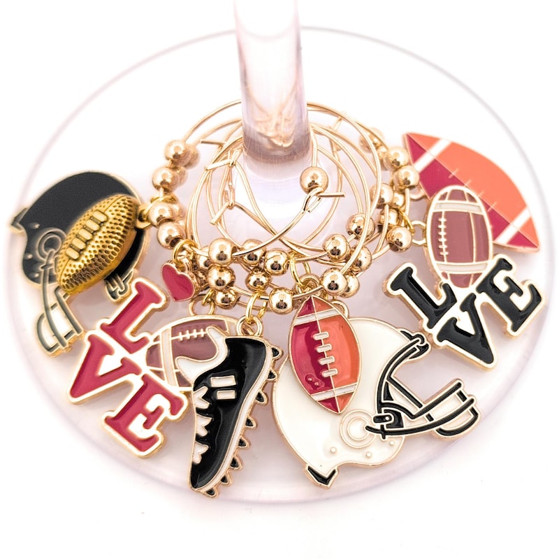 Football Charm Favors - Etsy