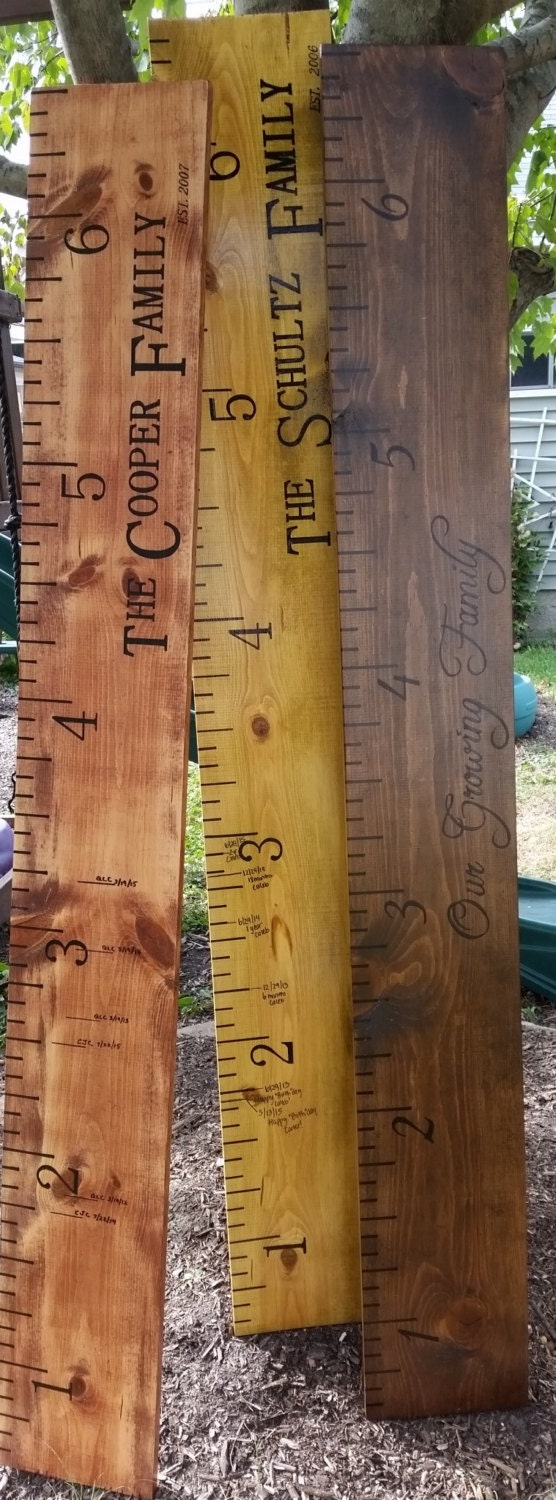 Hand Made Custom Height Ruler - Etsy