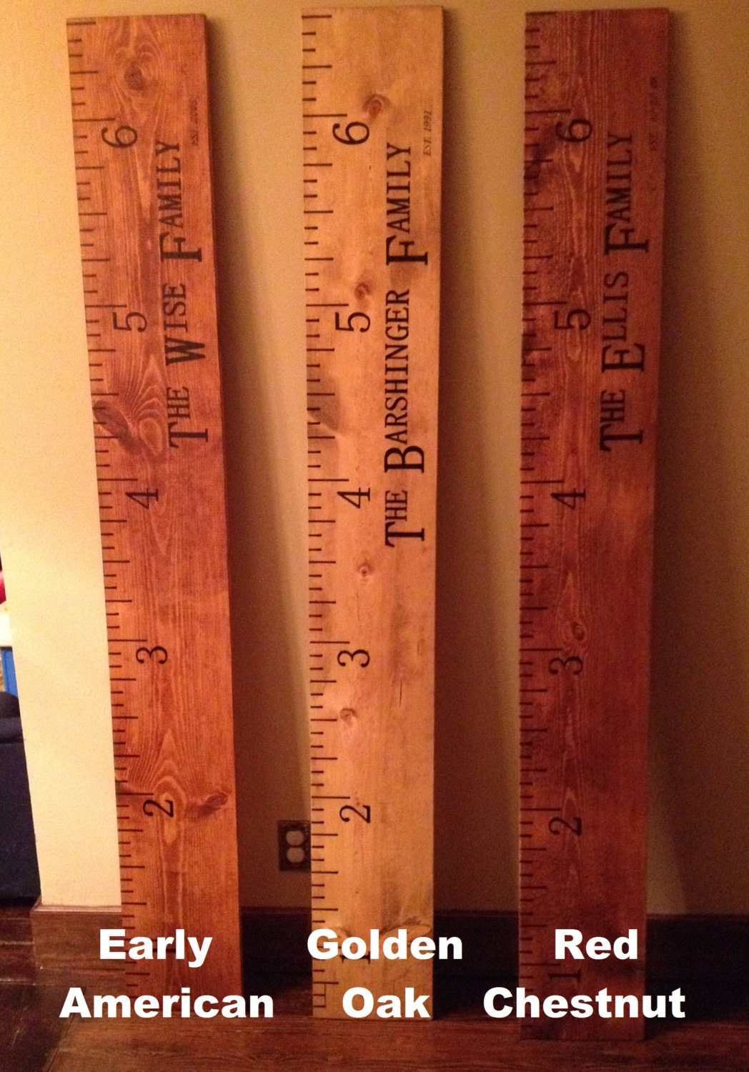 Hand Made Custom Height Ruler - Etsy