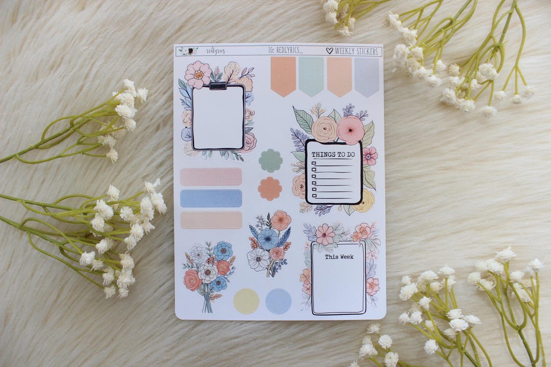 Planner Stickers 001, Planner Decoration, Journal Stickers, Planner ...