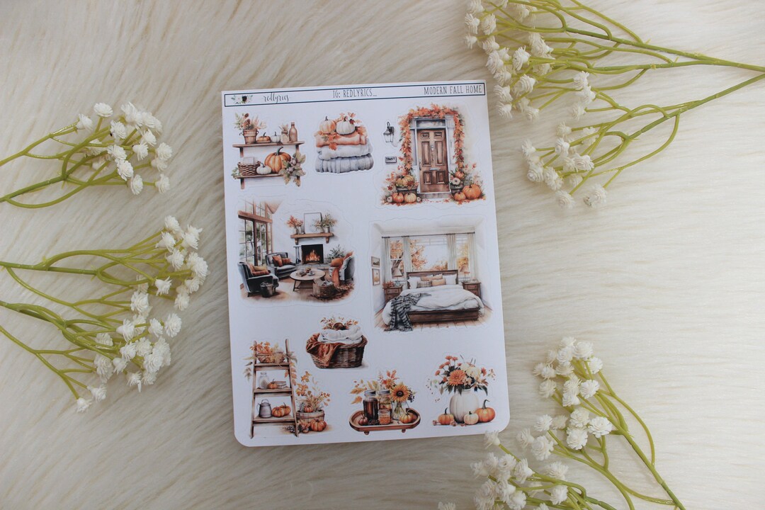 Modern Fall Farmhouse VOL. 1, Planner Decoration, Journal Stickers ...