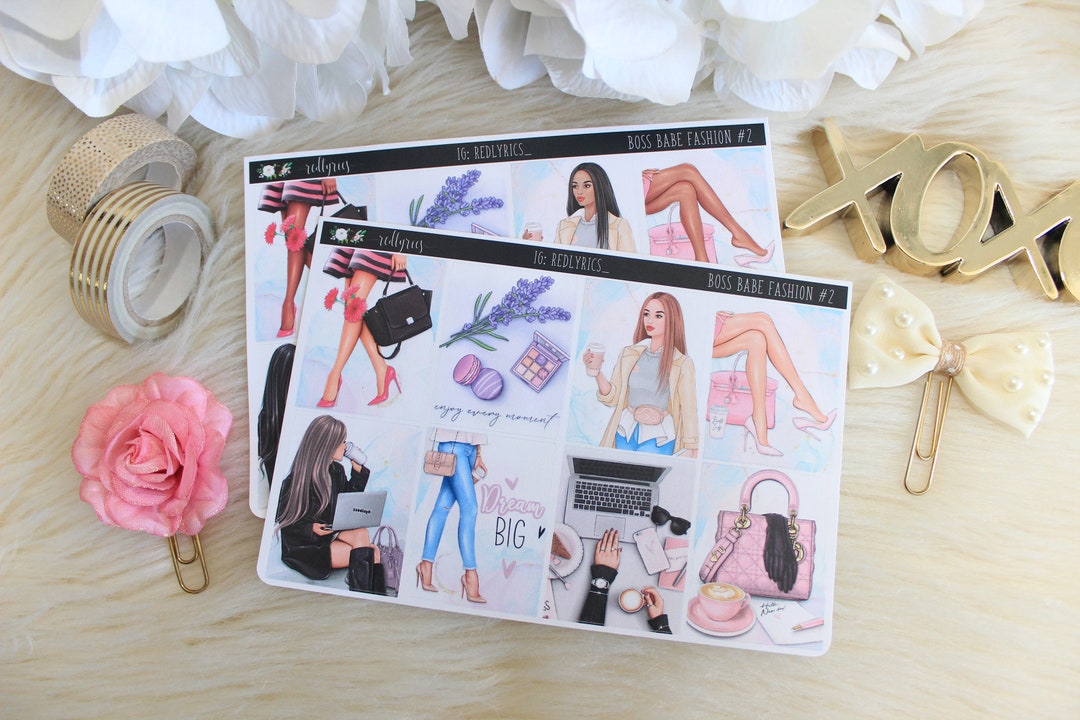 Boss Babe #2, CHOOSE YOUR Option,full Boxes, Planner Stickers - Etsy