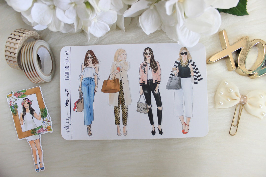 Fashionistas #4, Fashion Girls, Planner Stickers - Etsy