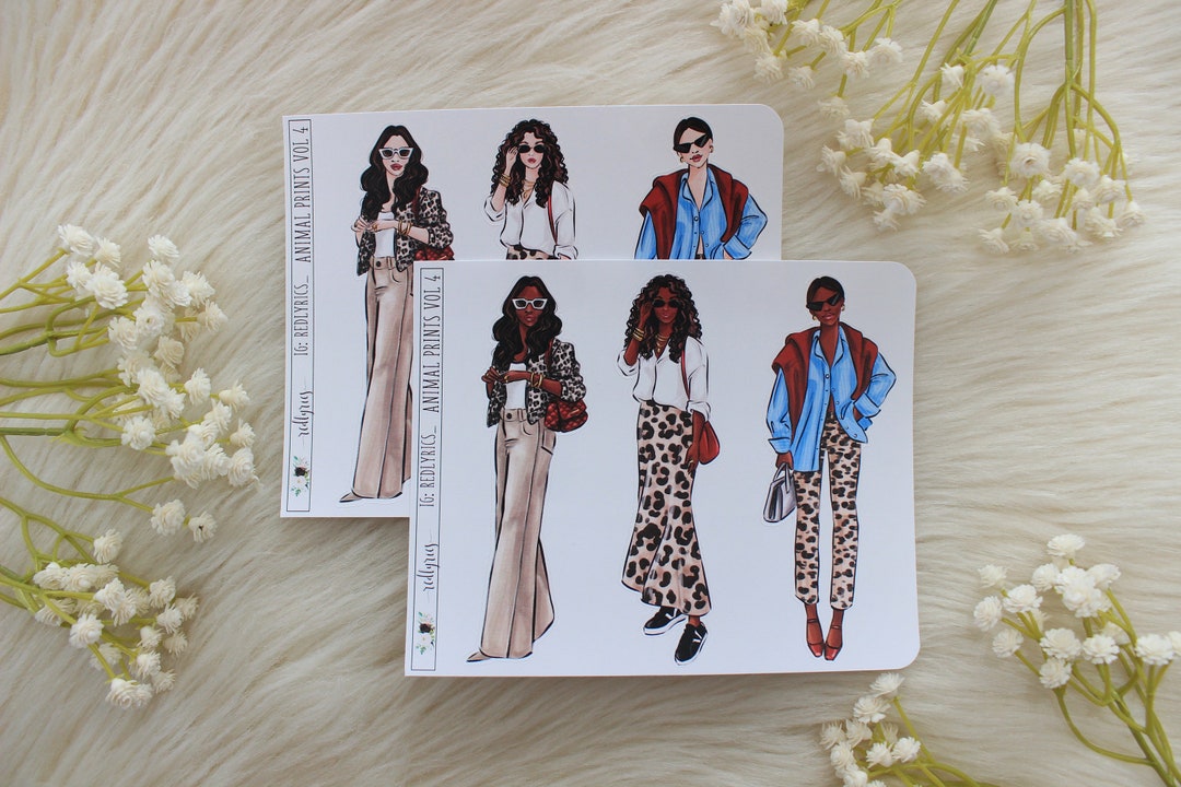 Animal Prints Viol 4, CHOOSE YOUR OPTION, Planner Decoration, Journal ...