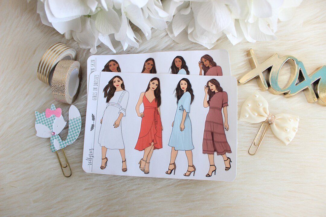 Girls in Dresses, CHOOSE YOUR OPTION, Fashion Girls - Etsy