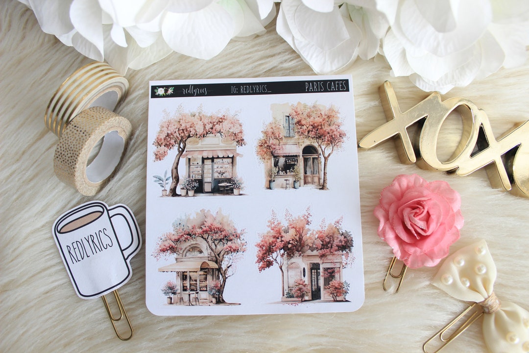 Paris Cafes, Decor, Planner Decoration, Spring Stickers, Planner ...