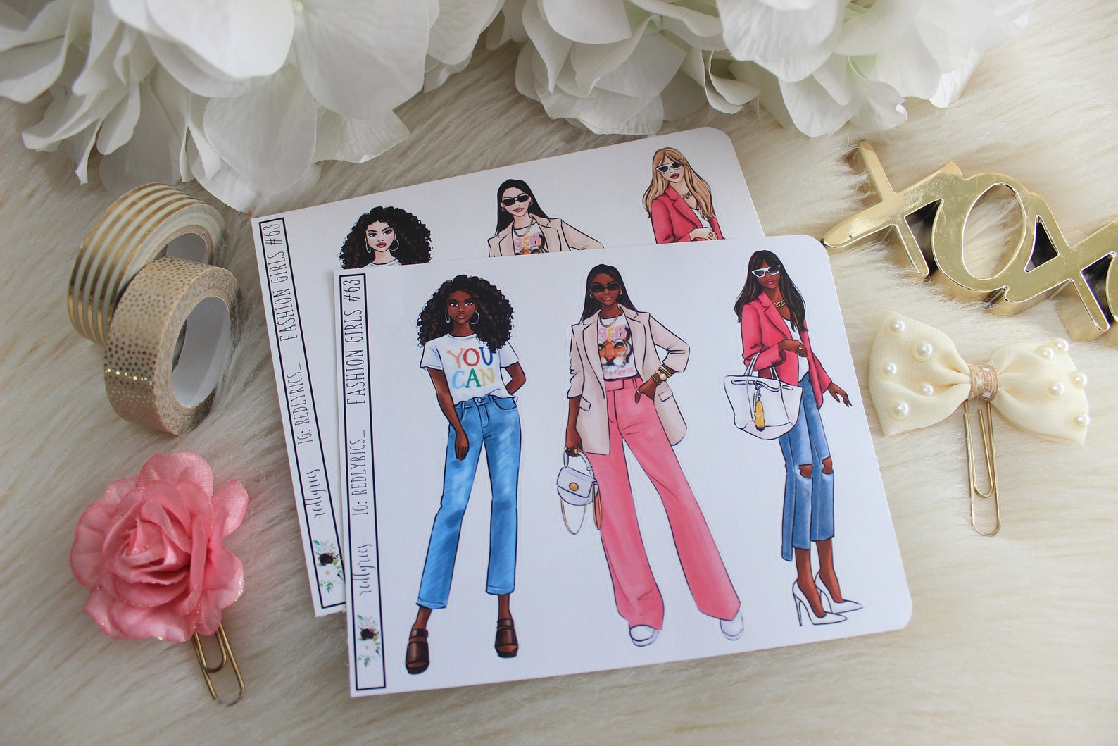Fashion Girls #63, CHOOSE YOUR OPTION, Fashion Girls, Planner Stickers ...