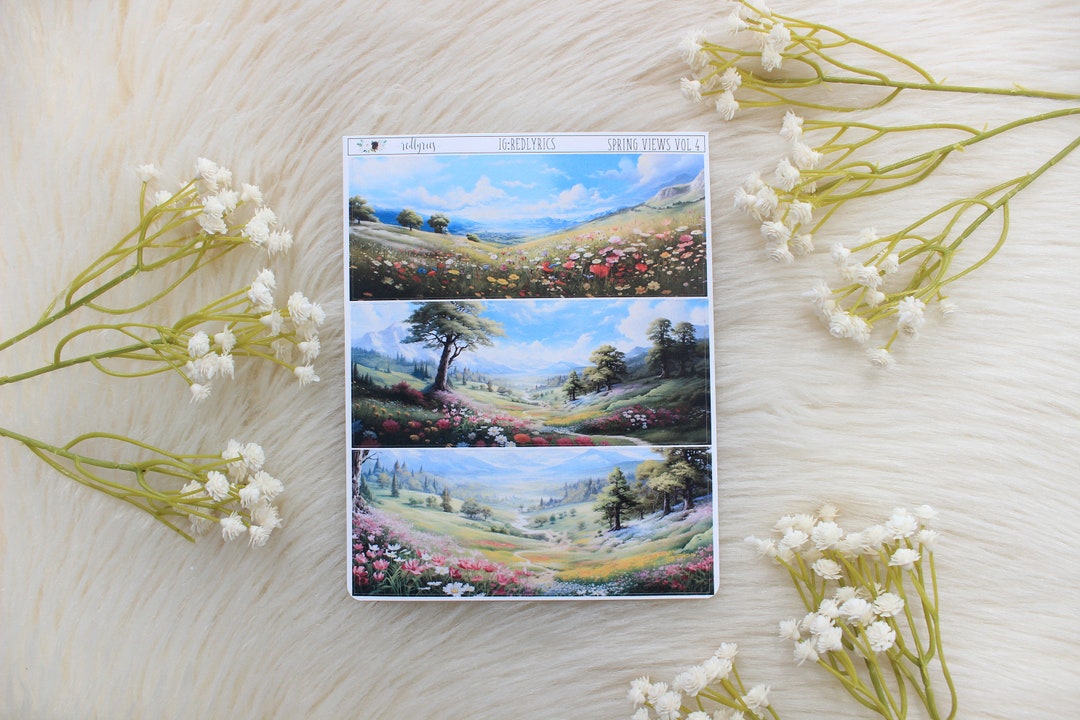 Spring Views Vol 4, Planner Stickers, Journal Stickers, Stickers - Etsy