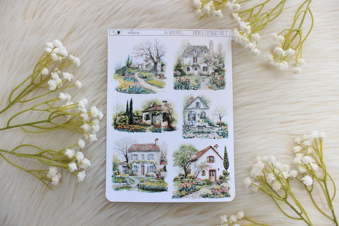 French Cottages VOL 2, Planner Decoration, Planner Stickers, Journal ...