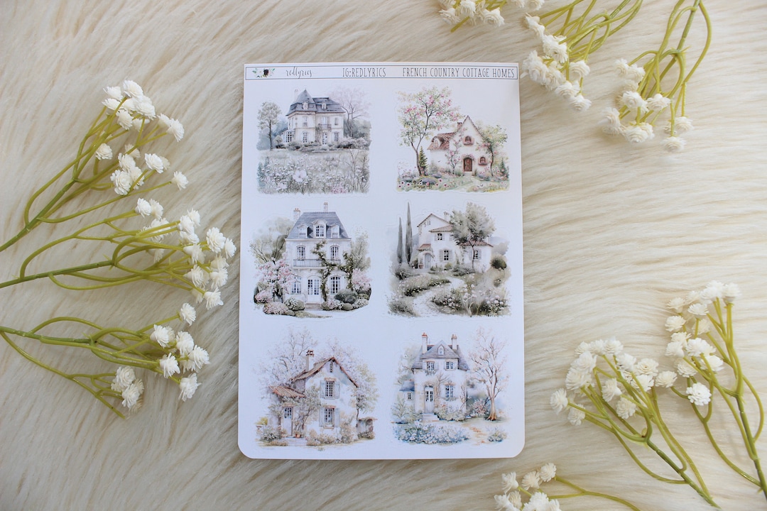 French Country Cottage Homes, Planner Decoration, Planner Stickers ...