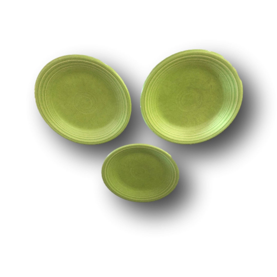 Vintage Fiestaware Plate Fiesta Chartreuse Set of 3 - Etsy