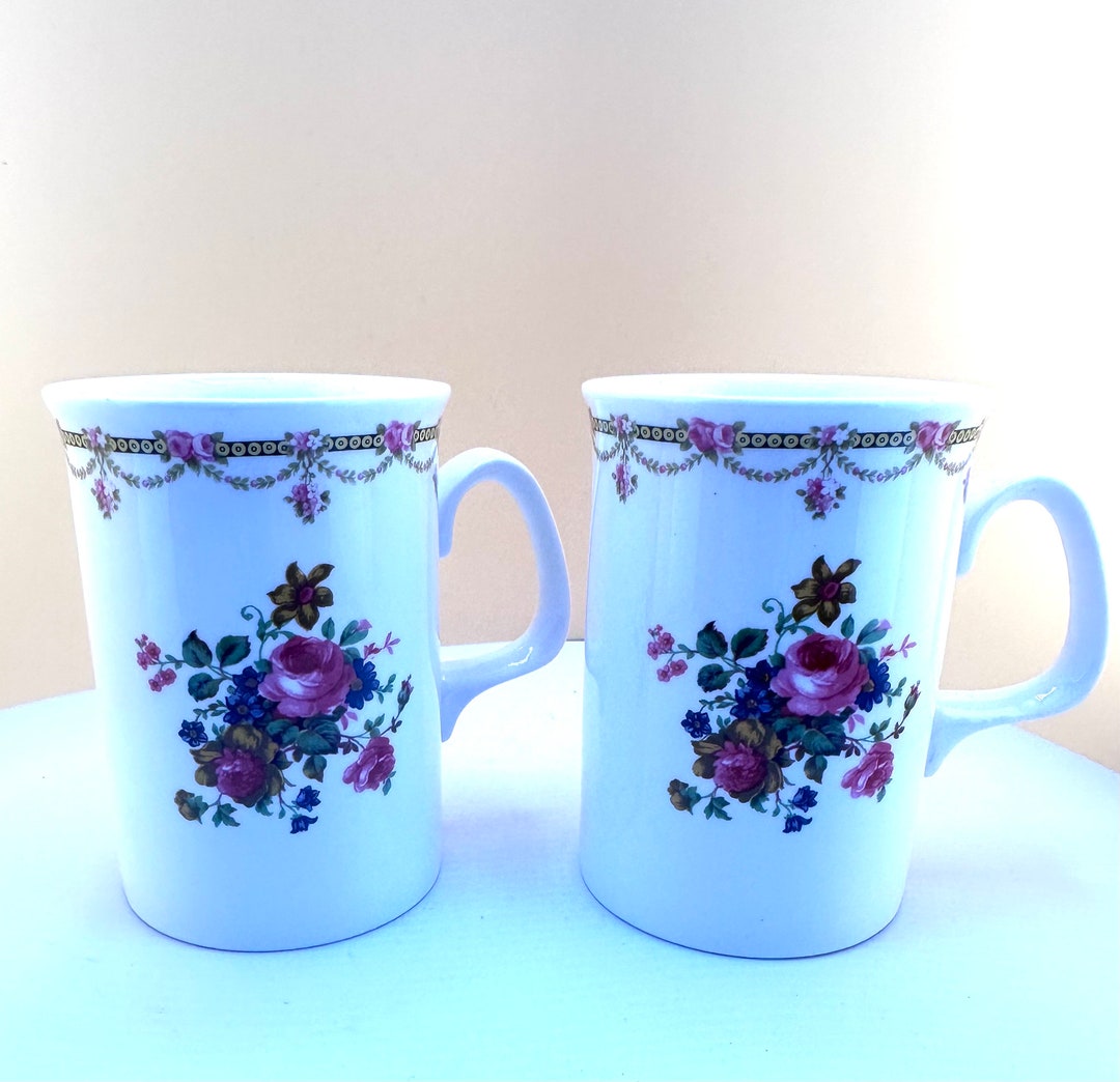 Coffee Lovers Cups Vintage Duchess London Collection Bone China Mug Set ...