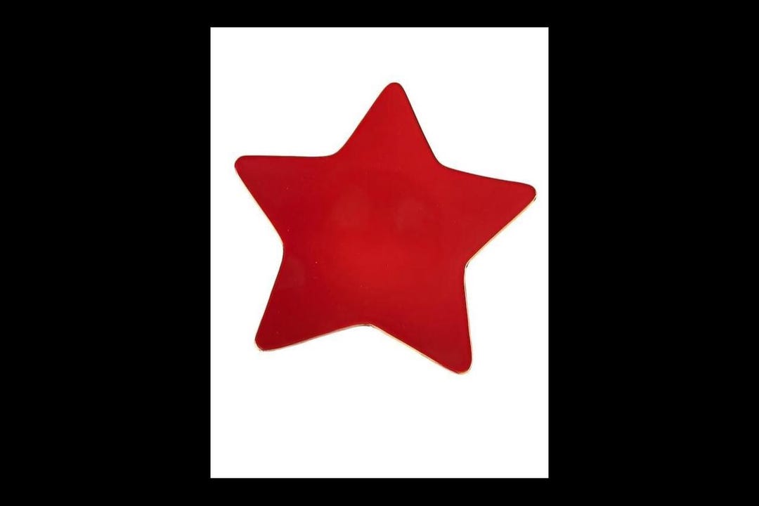 Williams-sonoma Red Star Plates | Salad & Dessert Plates | Festive ...