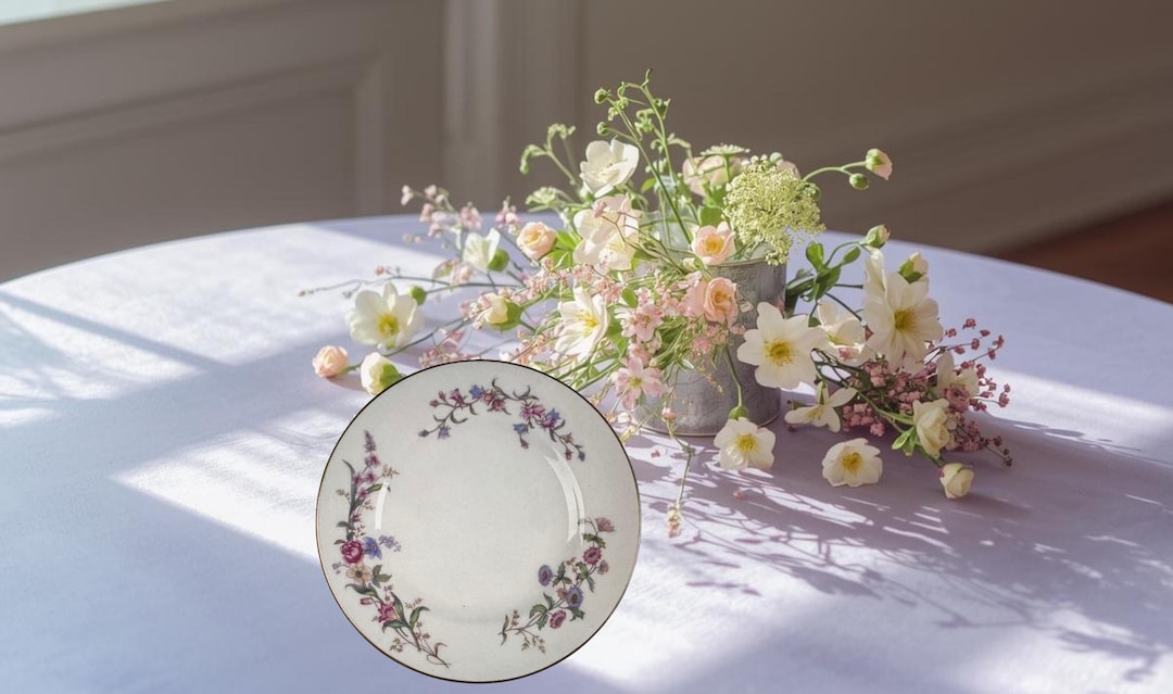 Bread Butter Plates Set of 8 Wedgwood Devon Sprays Floral Pattern W4075 ...