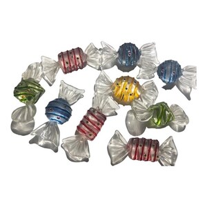 Vibrant Colorful Glass Candy Suncatcher Ornaments Decorative Pieces of ...