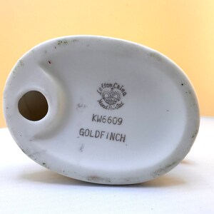 Vintage Lefton Porcelain Bird Figurine Retired American Goldfinch ...