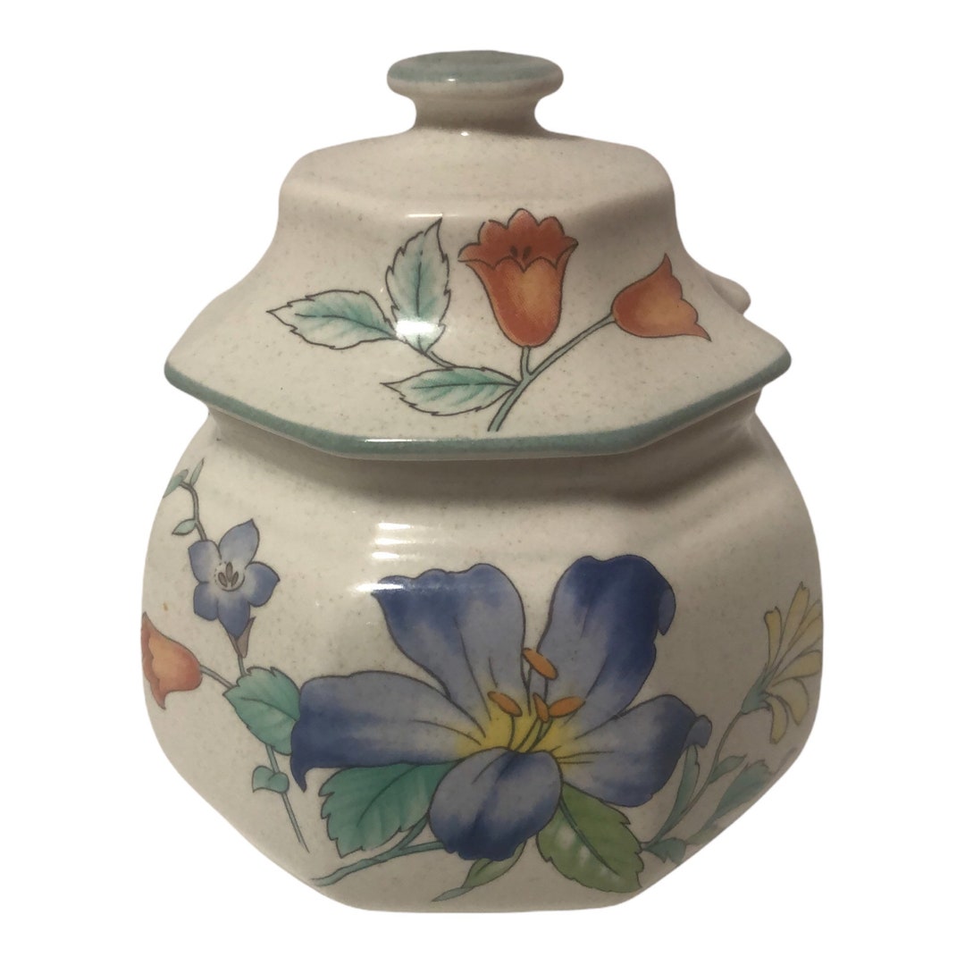 Vintage Mikasa Rose Hips Sugar Bowl: Elegant Floral Kitchen Decor - Etsy