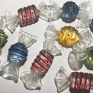 Vibrant Colorful Glass Candy Suncatcher Ornaments Decorative Pieces of ...
