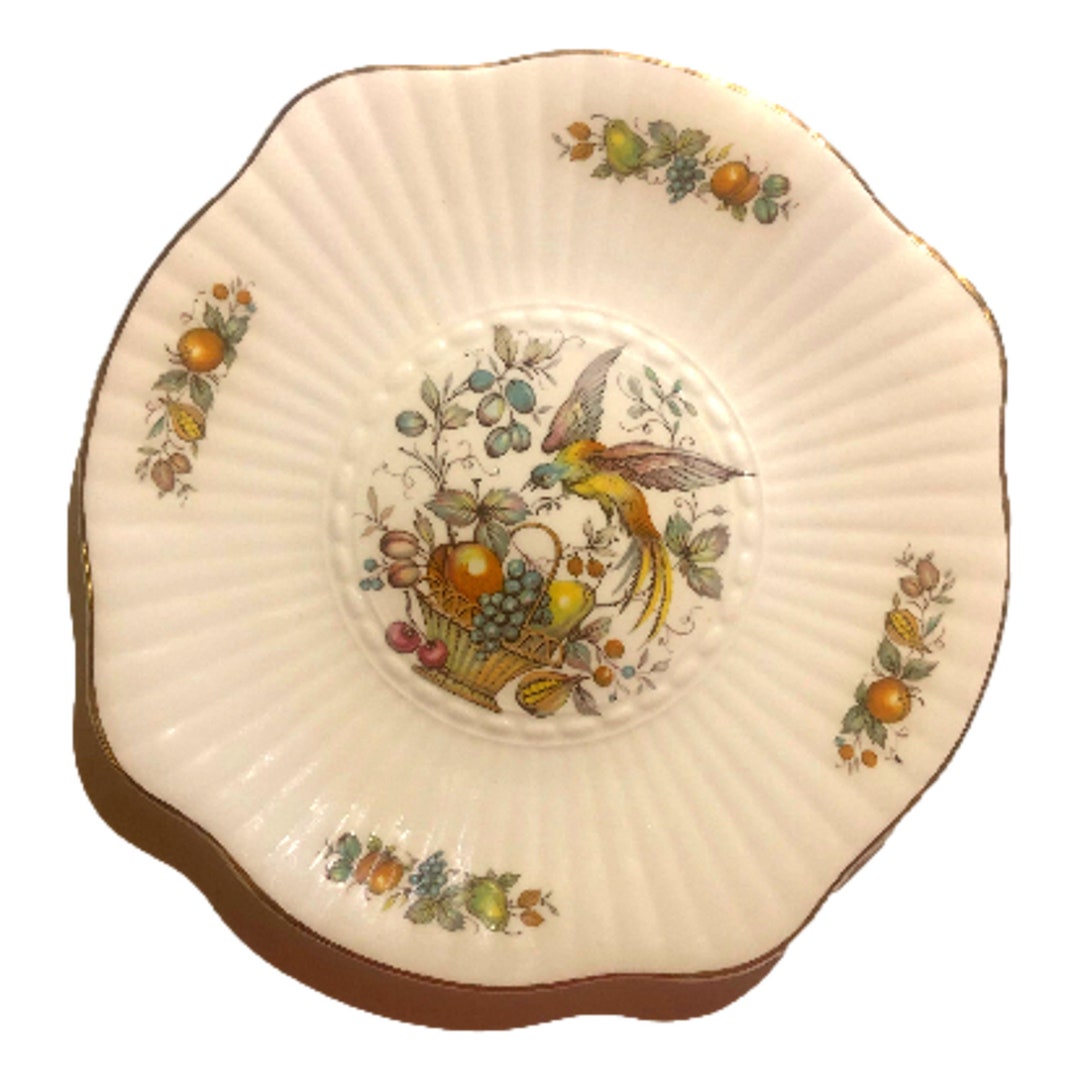 Royal Tara Cake Plate | Bird and Fruit Basket | Vintage 1970's Irish ...
