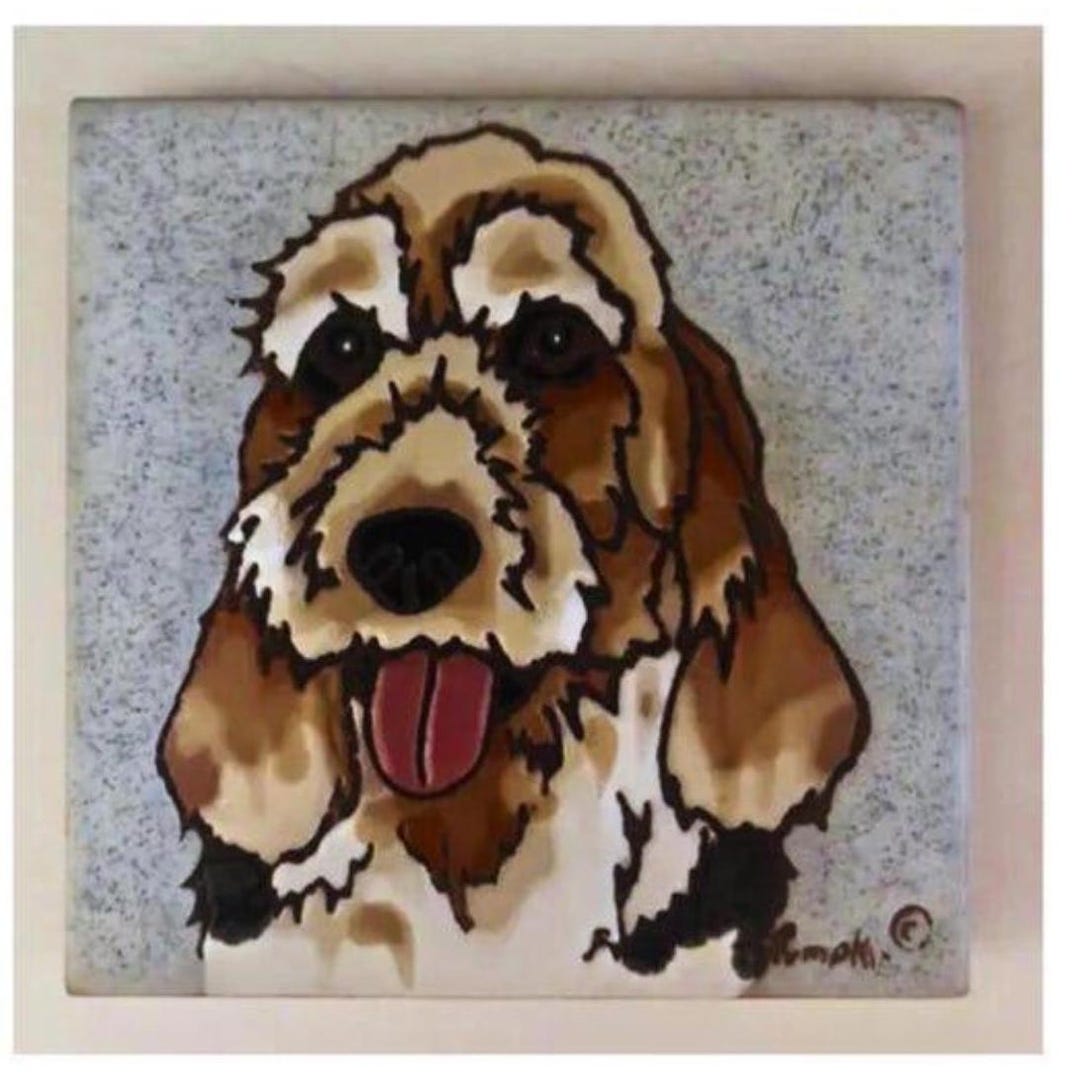 Cocker Spaniel Dog Ceramic Tile 6 X 6 Pet Memorial Unique Gift for Dog ...