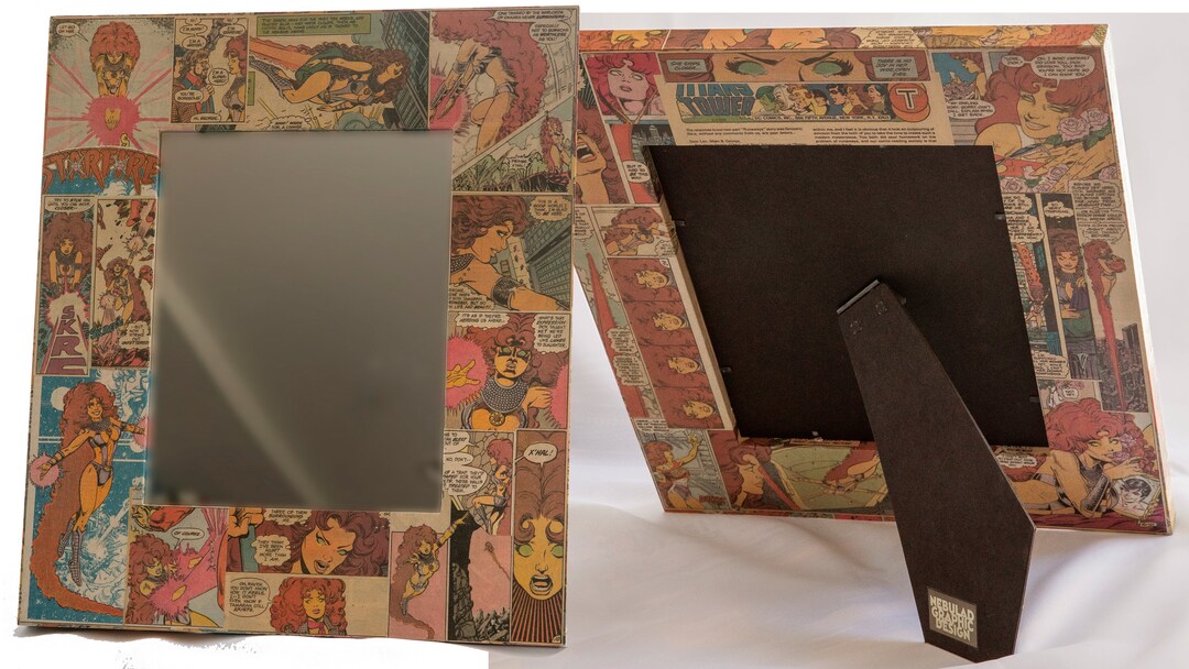 One of a Kind Superhero Collage Frame Featuring Starfire - Etsy